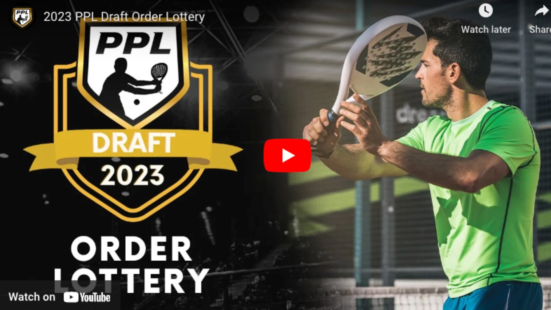 2023 Draft Order Selection - PPL